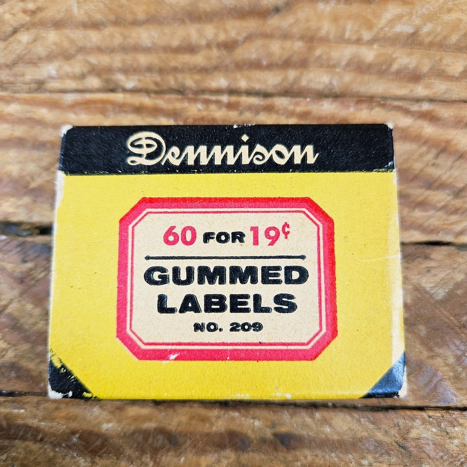 Lot of Vintage Gummed Labels Index Tabs Washers Dennison ACE Herald ...