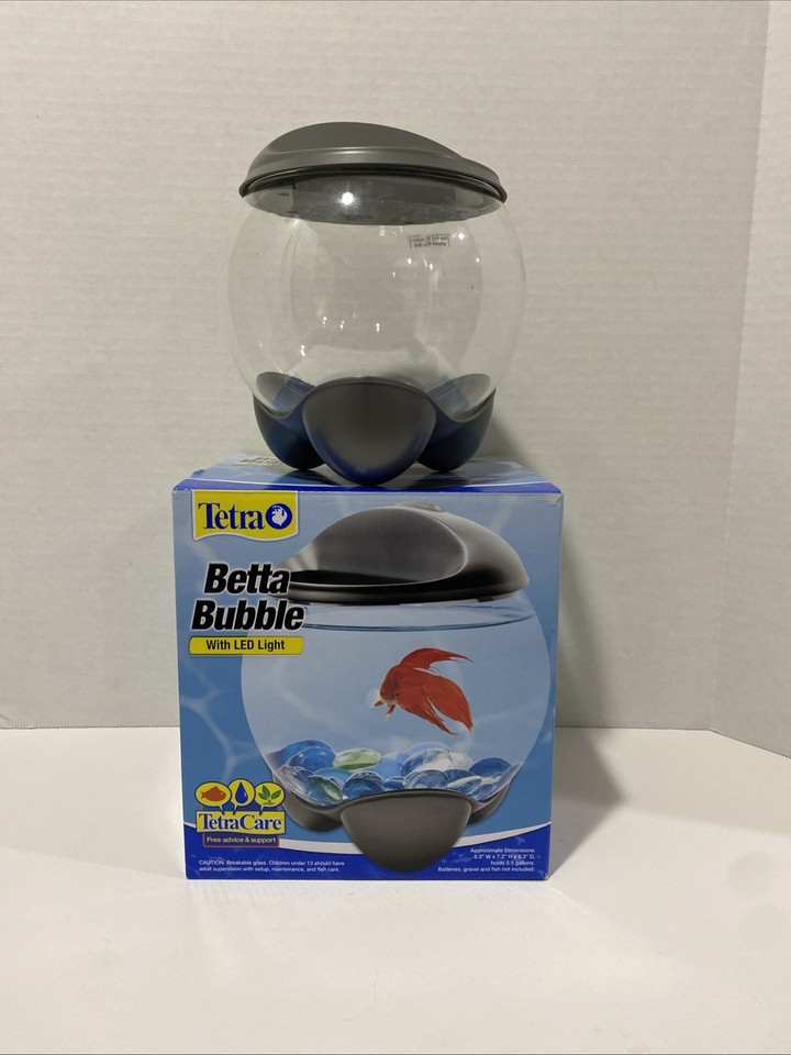 Tetra Bubble Betta Bowl 1.7 Gal LED Light Half Moon in Box - RARE” | eBay
