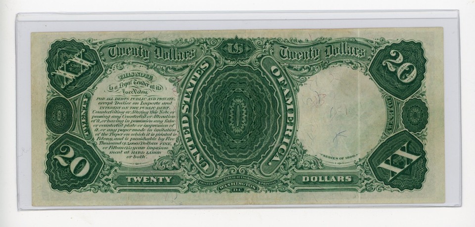 1880 $20 LARGE SIZE LEGAL TENDER NOTE FR147 XF | eBay