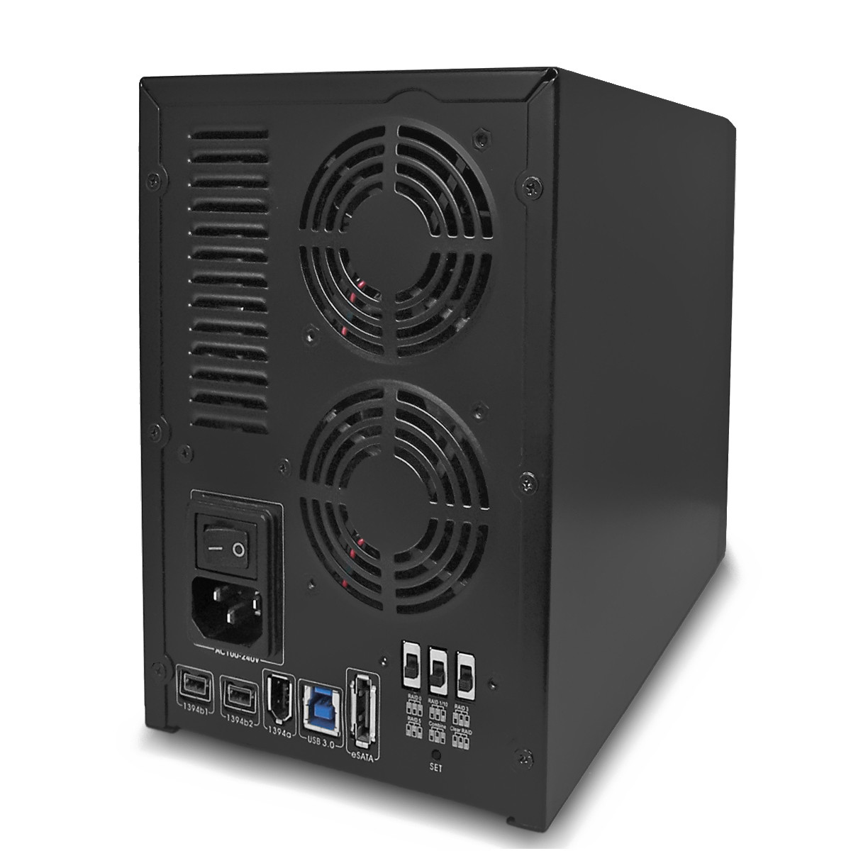 Mobius 5-Bay FireWire 800 eSATA USB 3.0 RAID ハードドライブアレイ-