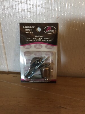 Prime Products Baggage Door Locks 5/8”cam Lock Combo Offset & Straight ...