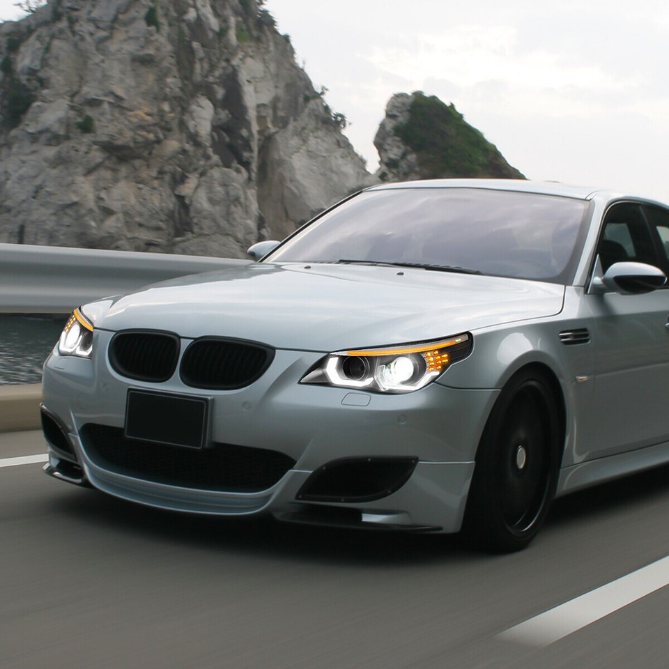 For 08-10 BMW E60 5-Series M5 3D LED U-Halo DRL HID Projector ...