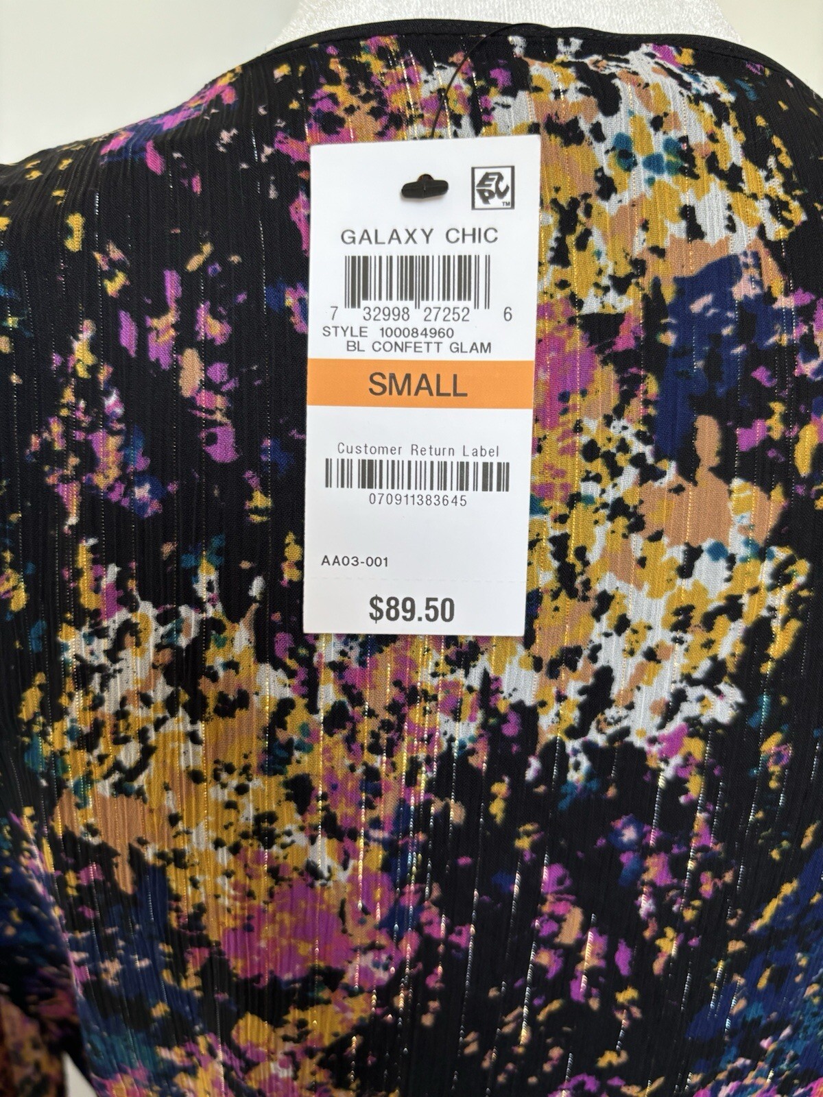 bar 111 Maxi Wrap Dress Small Black Confetti Glam NWT | eBay