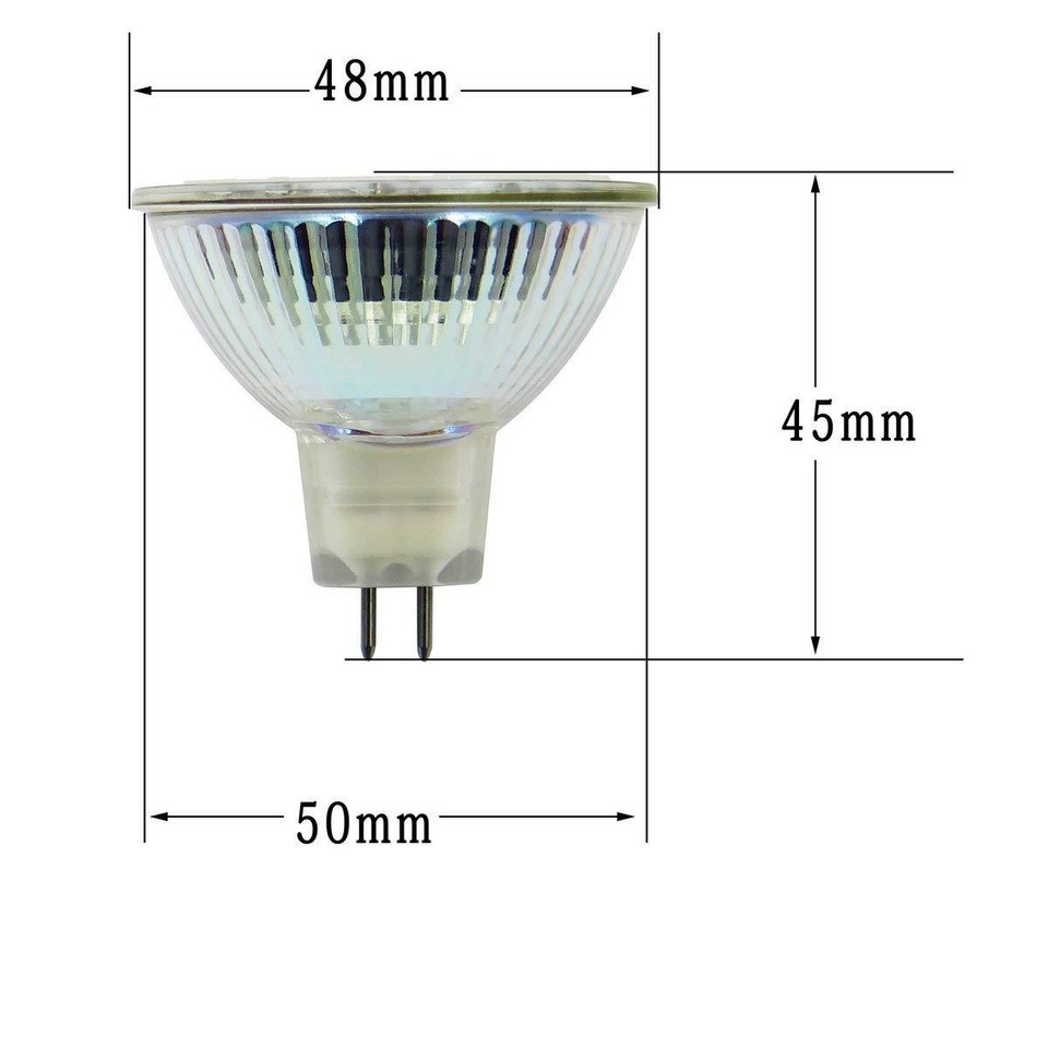 10x MR16 G5.3 GU5.3 LED Bulb Lamp 2W DC12-24V 48-1210 SMD Light Warm ...