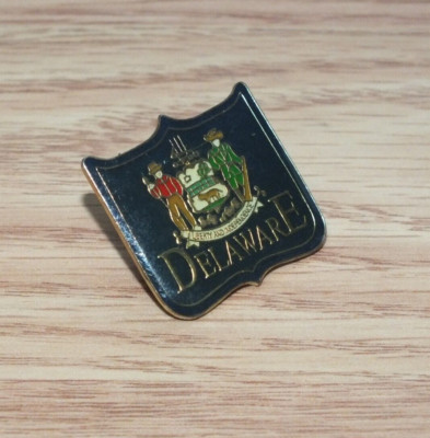 Vintage Enamel Delaware Collectible Travel Souvenir Lapel Pin | eBay