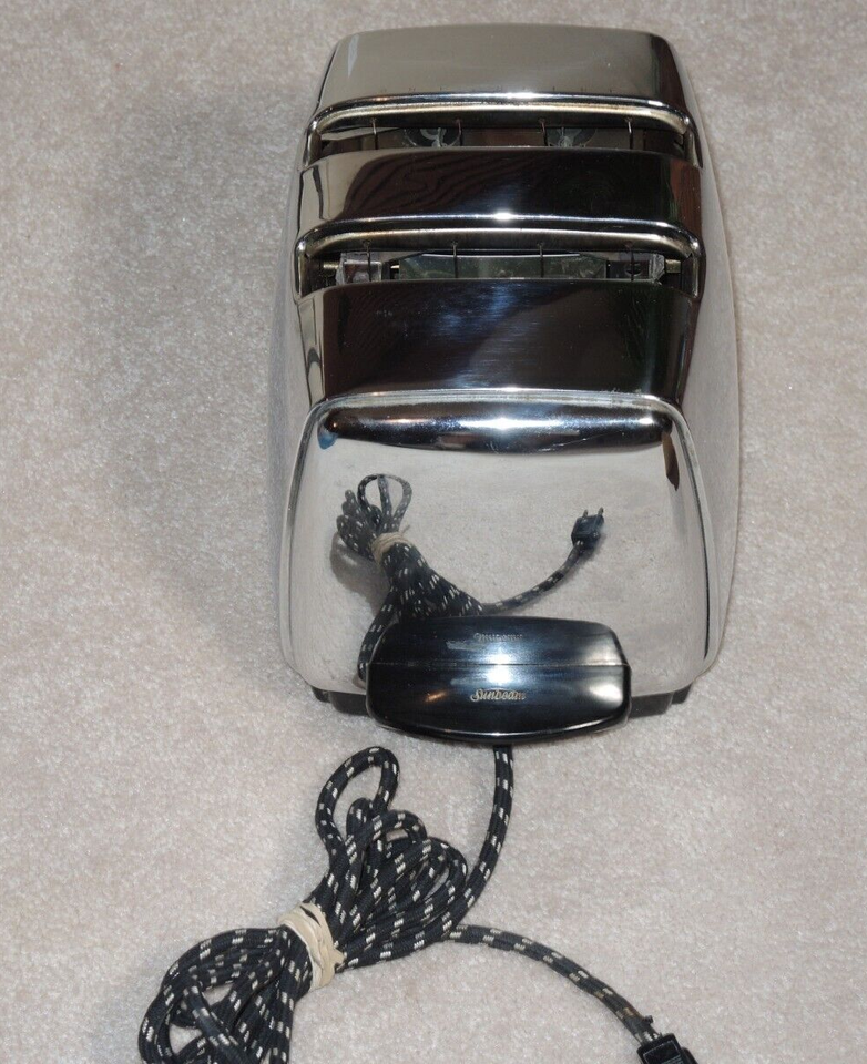 Vintage Sunbeam Chrome Toaster 1950's Model T-20B LOOK !!! | eBay