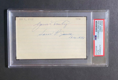 Sam P. Jones Signed Index Card PSA/DNA- New York Yankees | eBay