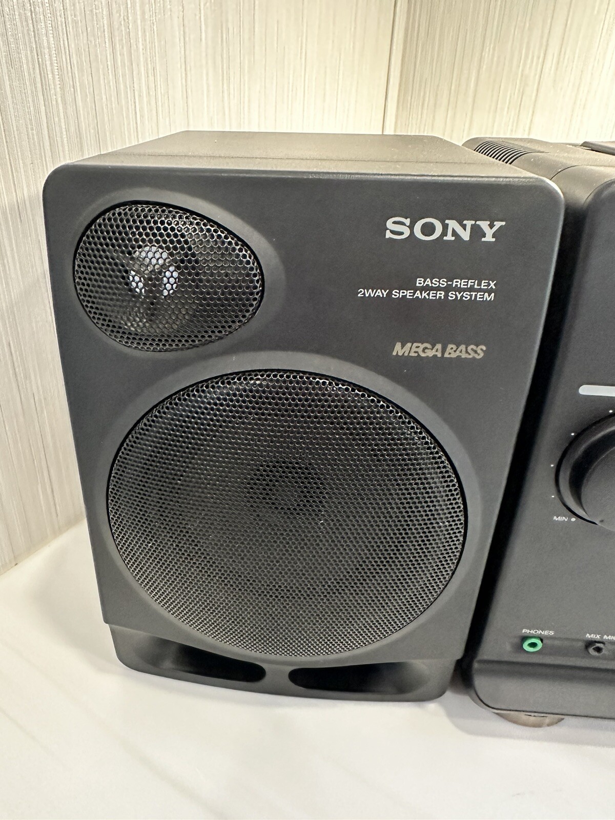 Sony Cfd-510 Boombox Stereo Am FM Cassette CD Mega Bass Detachable ...