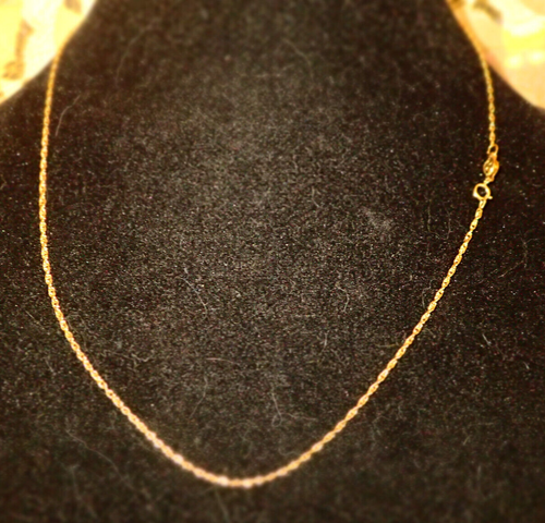 Vintage Yellow Gold-Filled Light Rope Chain, 18" | eBay