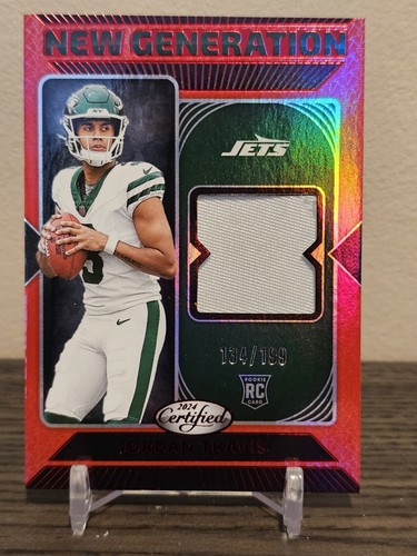 2024 Certified Jordan Travis RC New Generation Red Mirror Patch Jersey ...