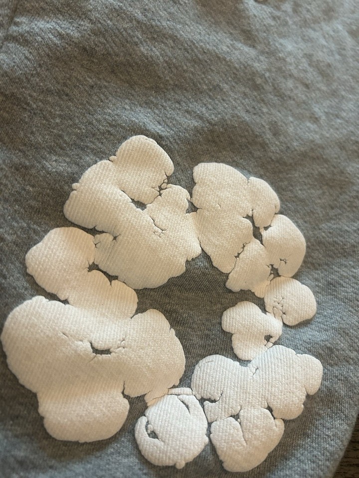 DENIM TEARS Grey Puff Print Sweat pants Size Medium | eBay