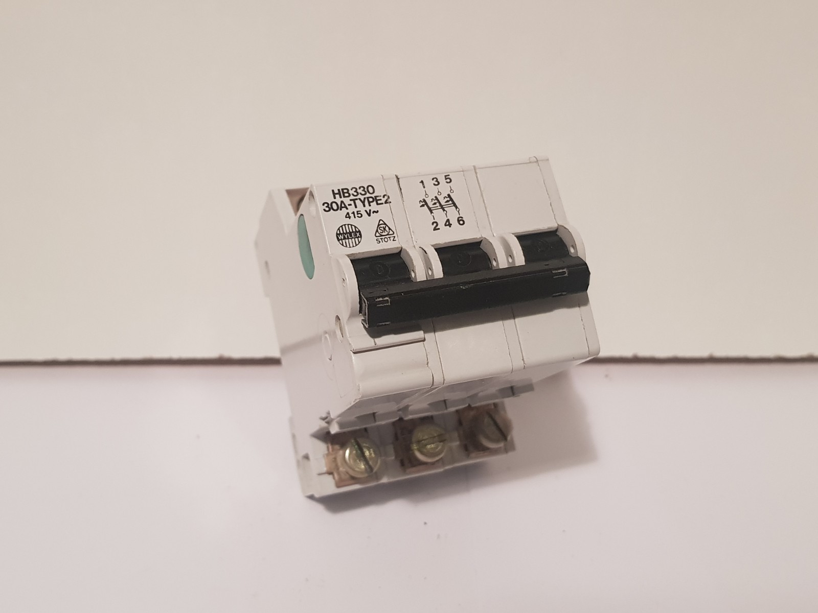 WYLEX HB 3 POLE MCB CIRCUIT BREAKERS 5 15 20 30 40 50 60 & 63A HB320 ...