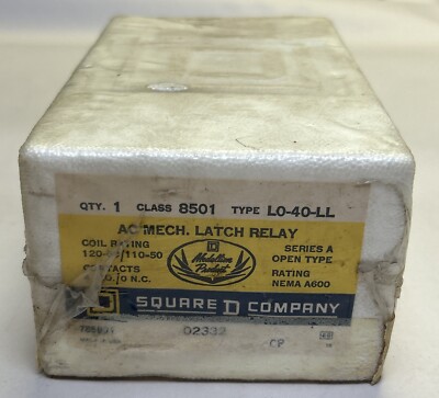SQUARE D,8501L0-40-LL,AC MECH LATCH RELAY NEW | eBay