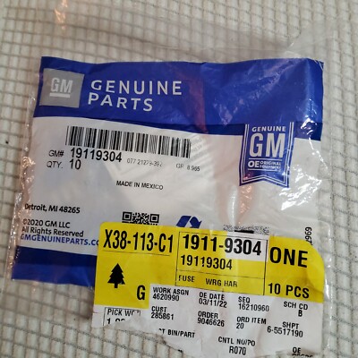 GM OEM 13-20 GM Mini Fusibles 15Amp Micro3 Lame Style 19119304 Set De ...