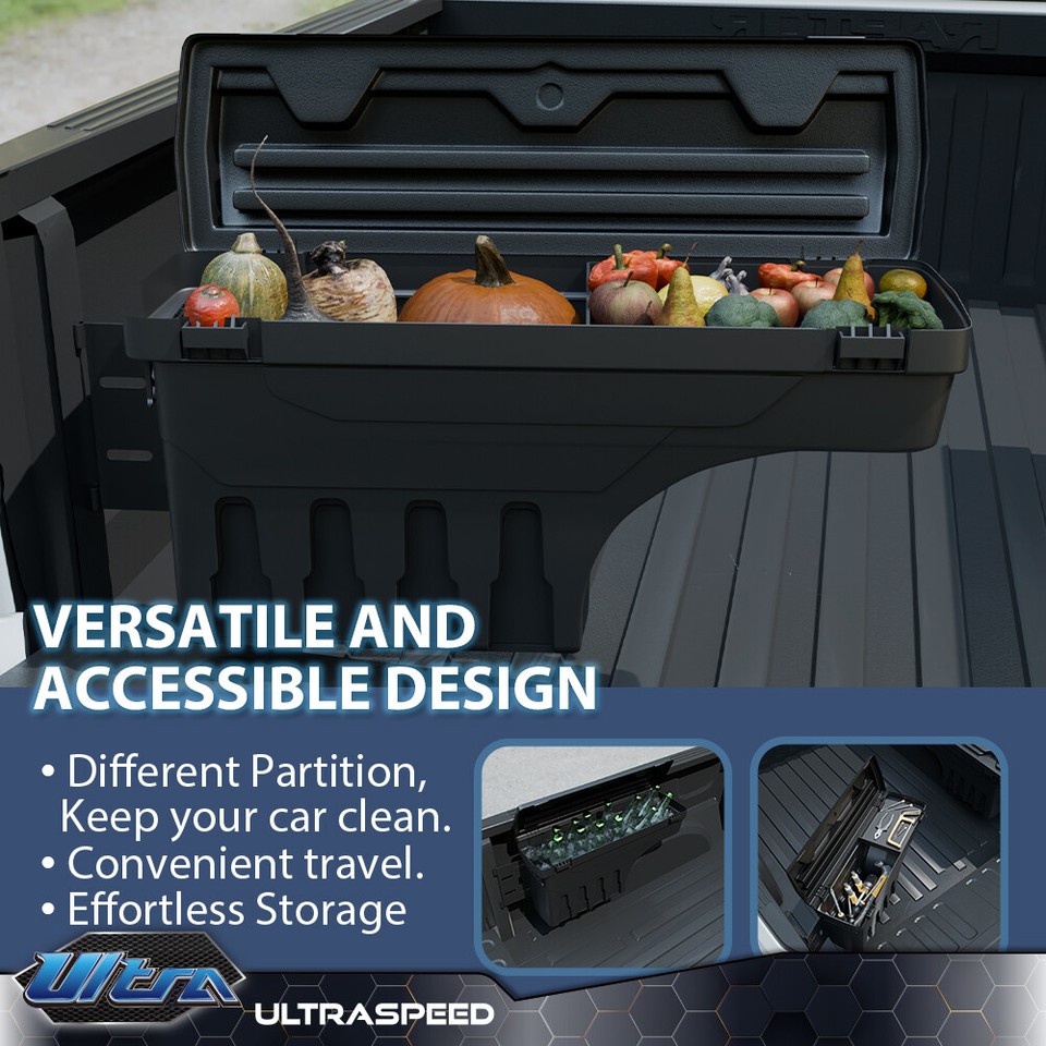 Fit For 97-14 Ford F150 Left+Right Side Swing Case Truck Bed Storage ...