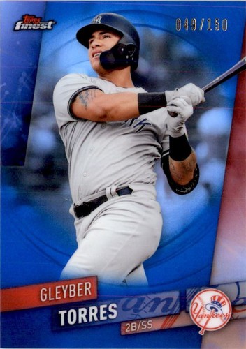 2019 Finest Blue Refractors #53 Gleyber Torres /150 | eBay