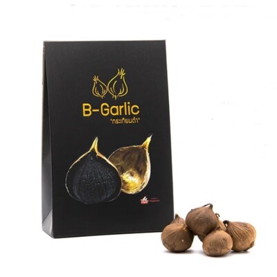 1x250g B-Garlic Thai Natural Black Garlic Health Blood Viscosity Fat ...