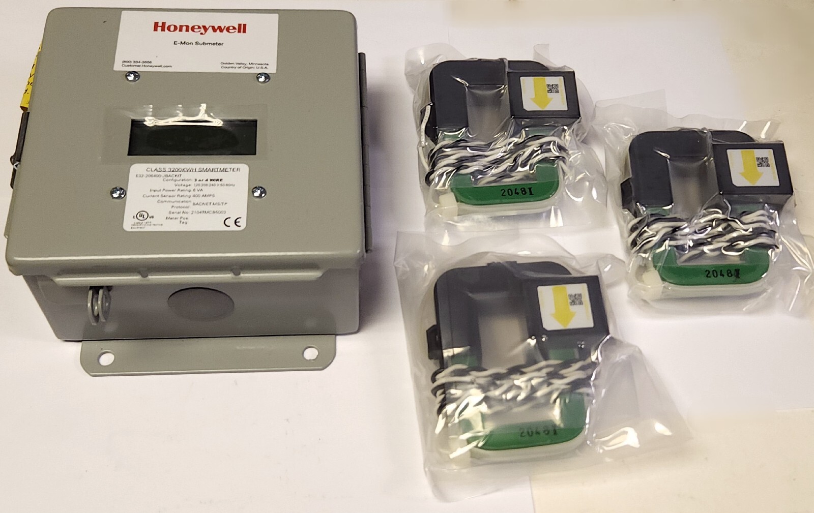 HONEYWELL E32 208400 JBACKIT E-MON 3200 KWH Smart Meter Submeter 400 ...