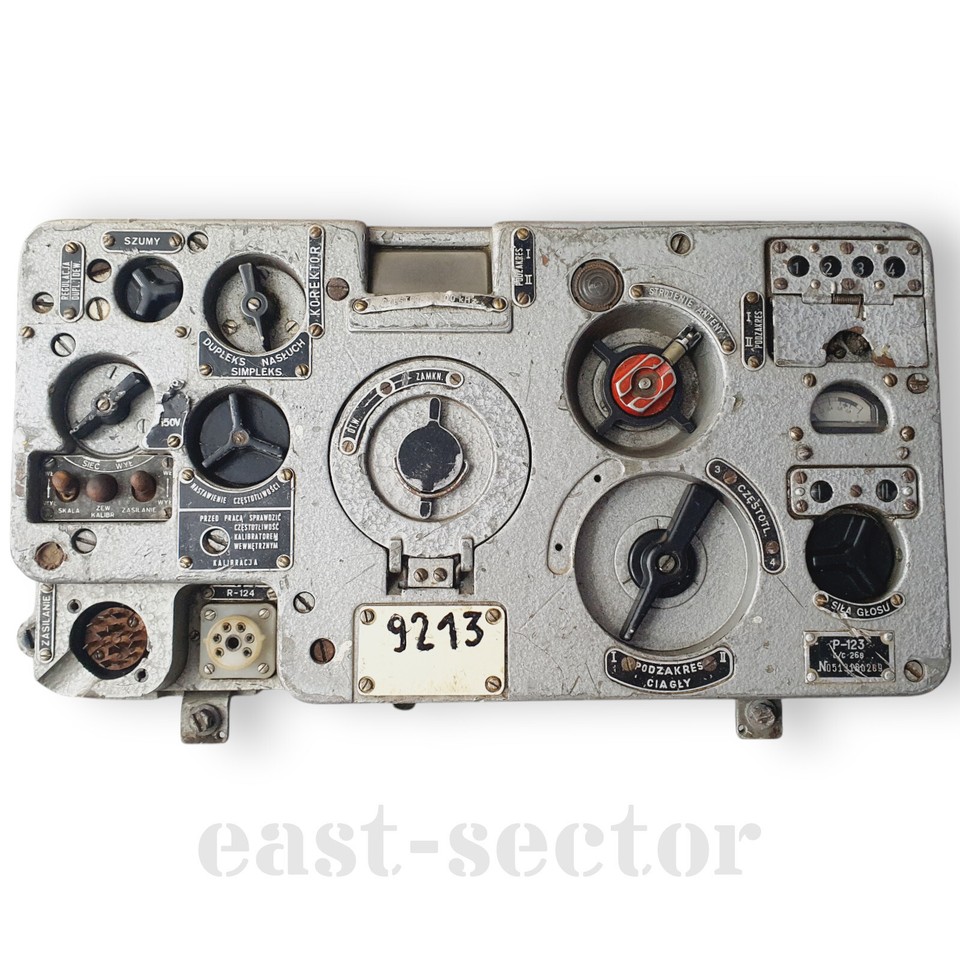 Rare R-123 Soviet Russian Tank Radio Station Polish Version Cold War ...