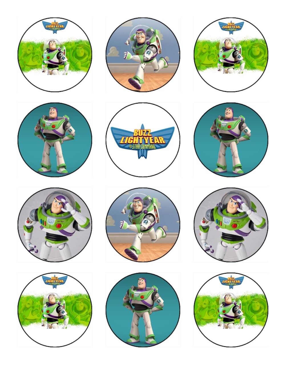 Buzz Lightyear Cupcake Toppers