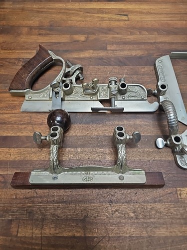 K735- early Antique Stanley No. 45 Combination Plane NO RESERVE no ...