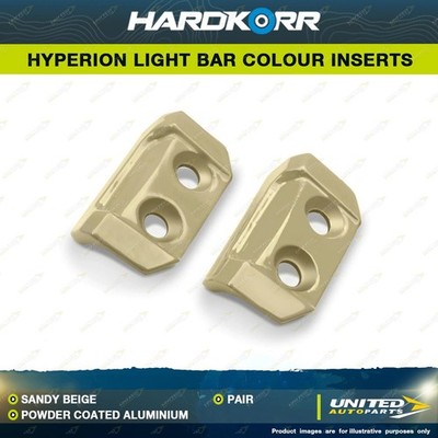 Pair Hardkorr Hyperion Single Row Light Bar Inserts - Sandy Beige ...