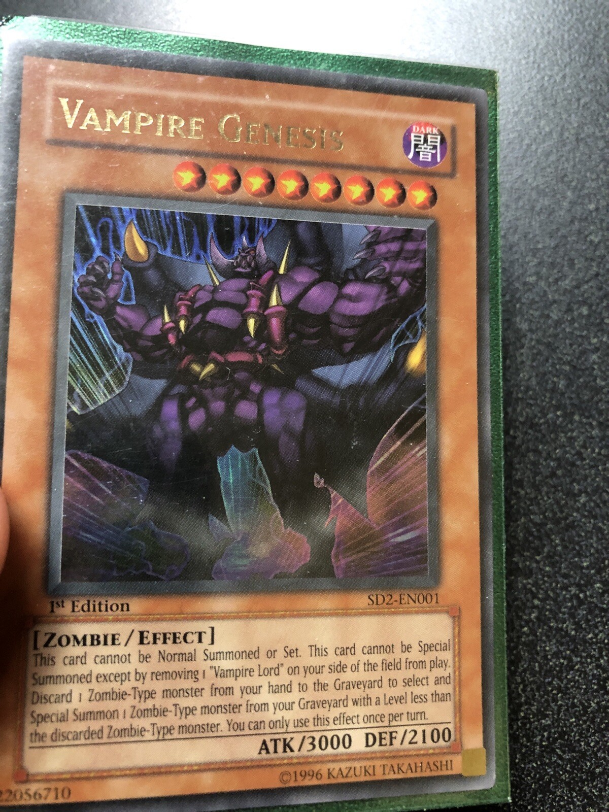 Yugioh Vampire Genesis SD2-EN001 Ultra Rare 1st Edition Near Mint ...