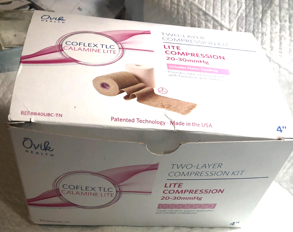 CoFlex TLC Calamine Lite Two Layer Compression Kit Bandage 20-30mmHg 4 ...