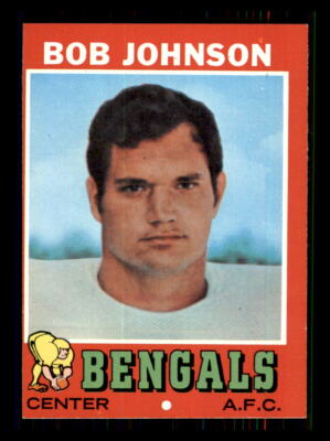 1971 Football Topps Bob Johnson Cincinnati Bengals #208 RC2 | eBay