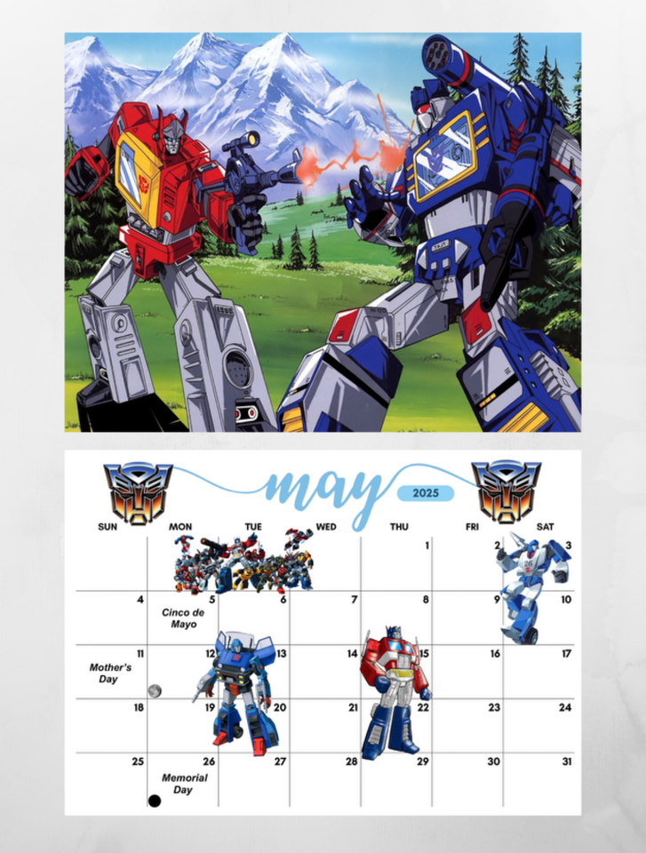 Transformers G1 Wall Calendar 2026 | eBay