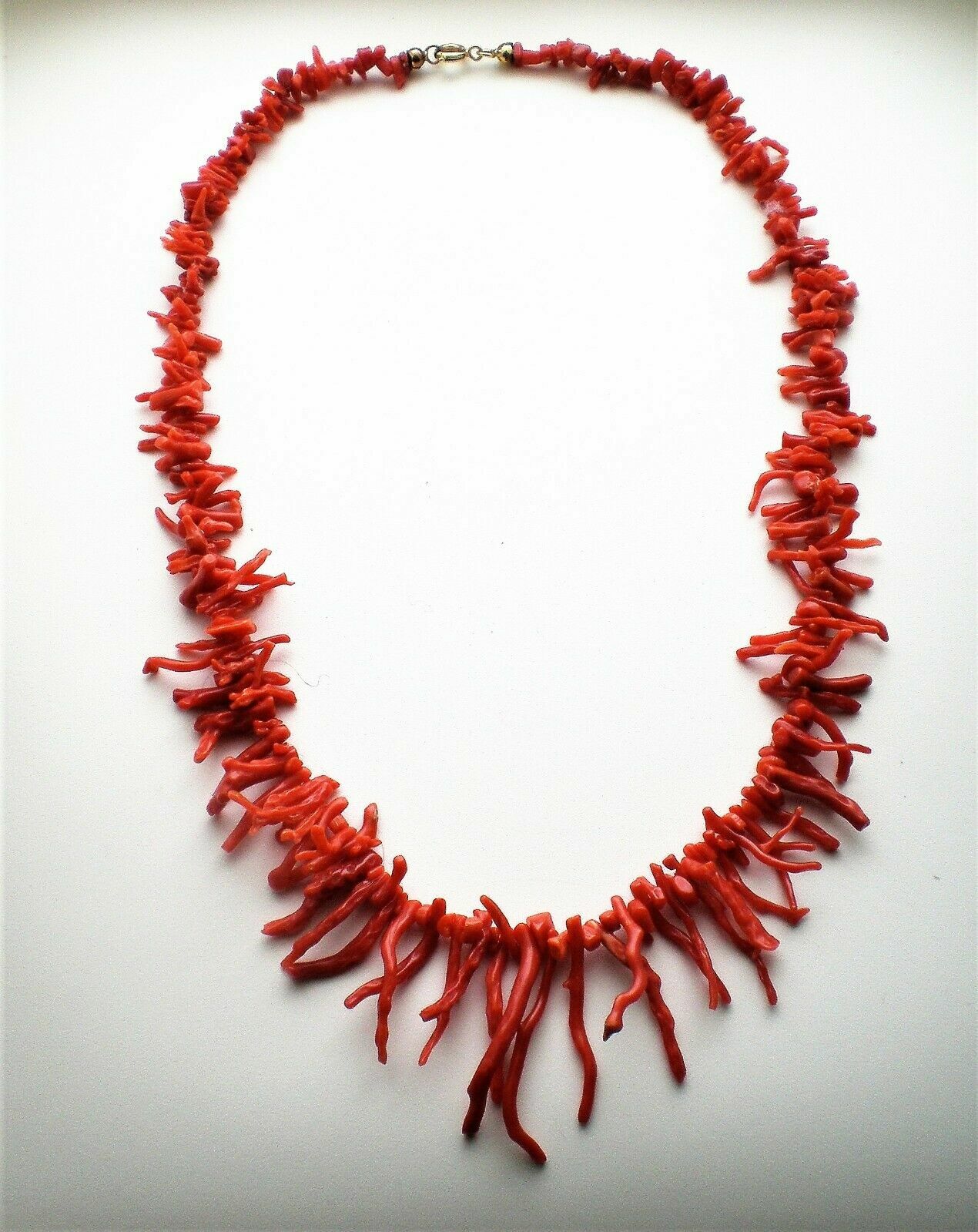 Vintage Italian Mediterranean Red Branch Coral Beads … - Gem