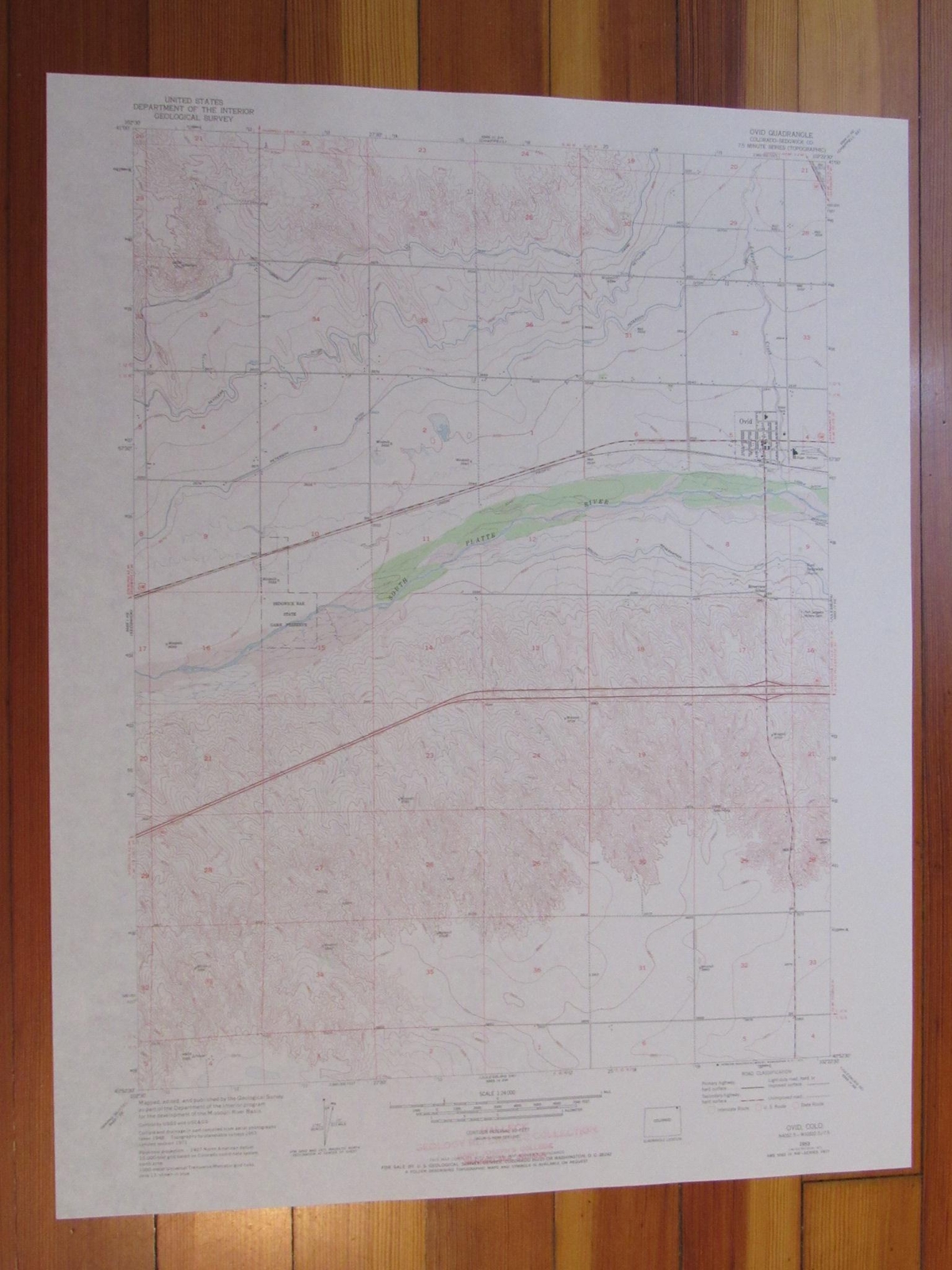 Ovid Colorado 1972 Original Vintage USGS Topo Map | eBay