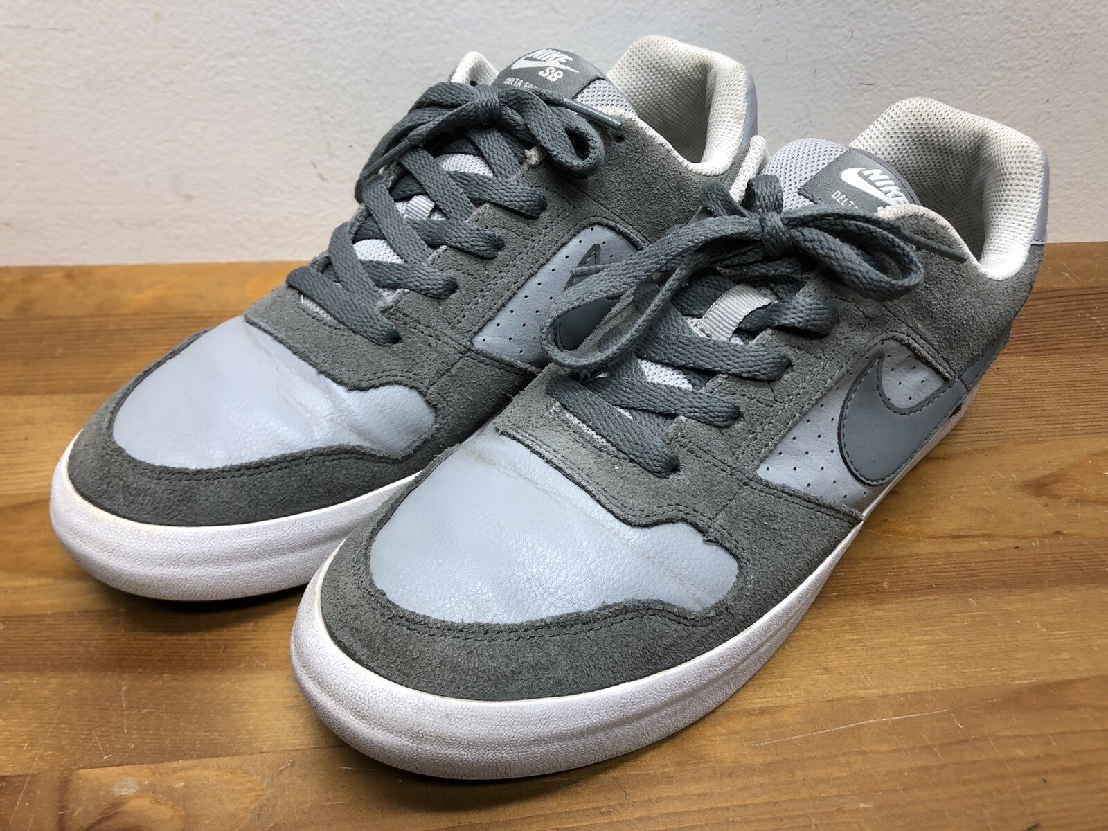 Nike SB Delta Force Vulc Skateboarding Shoes Cool Gre… - Gem