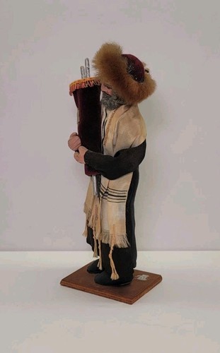 Vintage Handmade Rabbi with Torah 8" Tall Collector's Item - Rare | eBay
