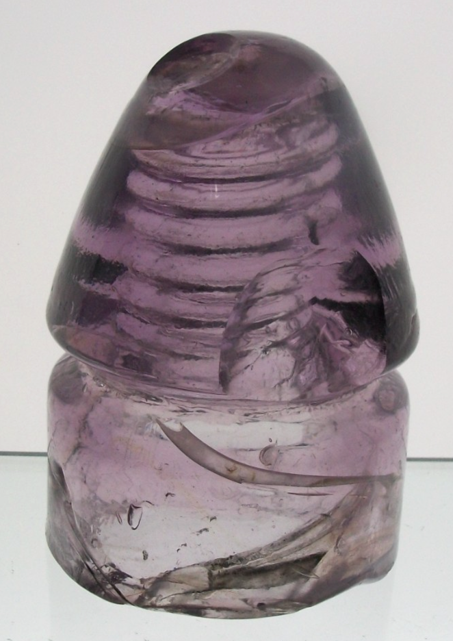 RR Insulator CD 133.4 - SB - Unmarked - Purple Womrser Style (Fire ...