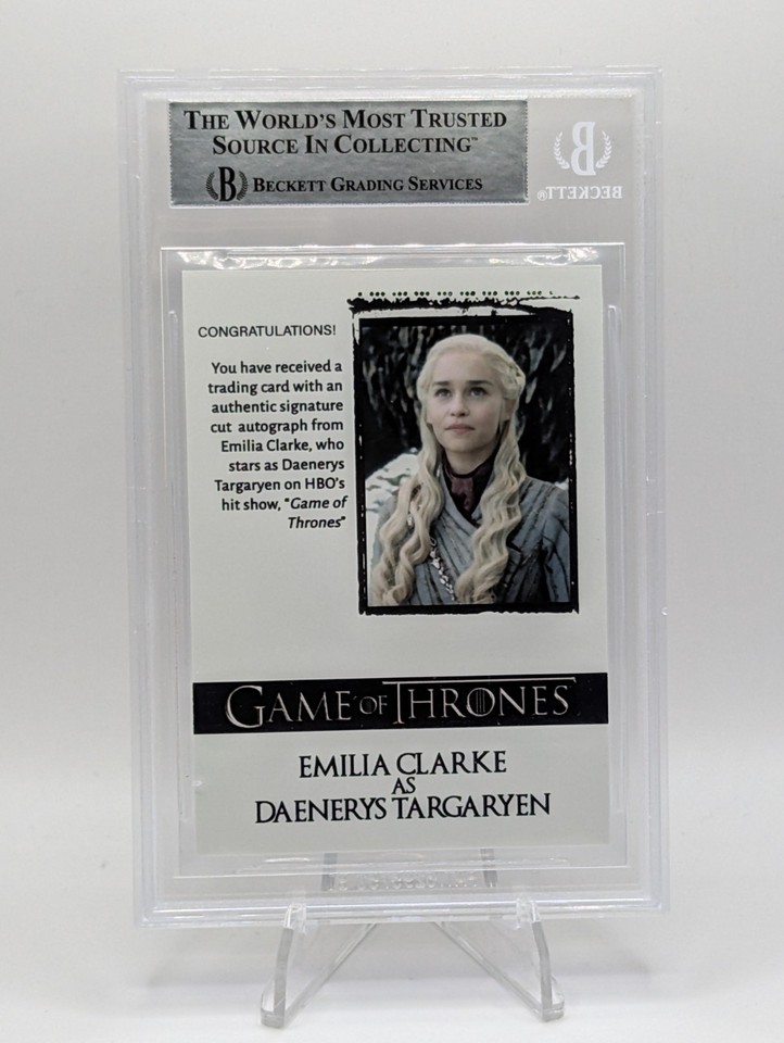 Game Of Thrones Emilia Clarke AUTO 🔥 Beckett Authentic (BGS Slab) | eBay