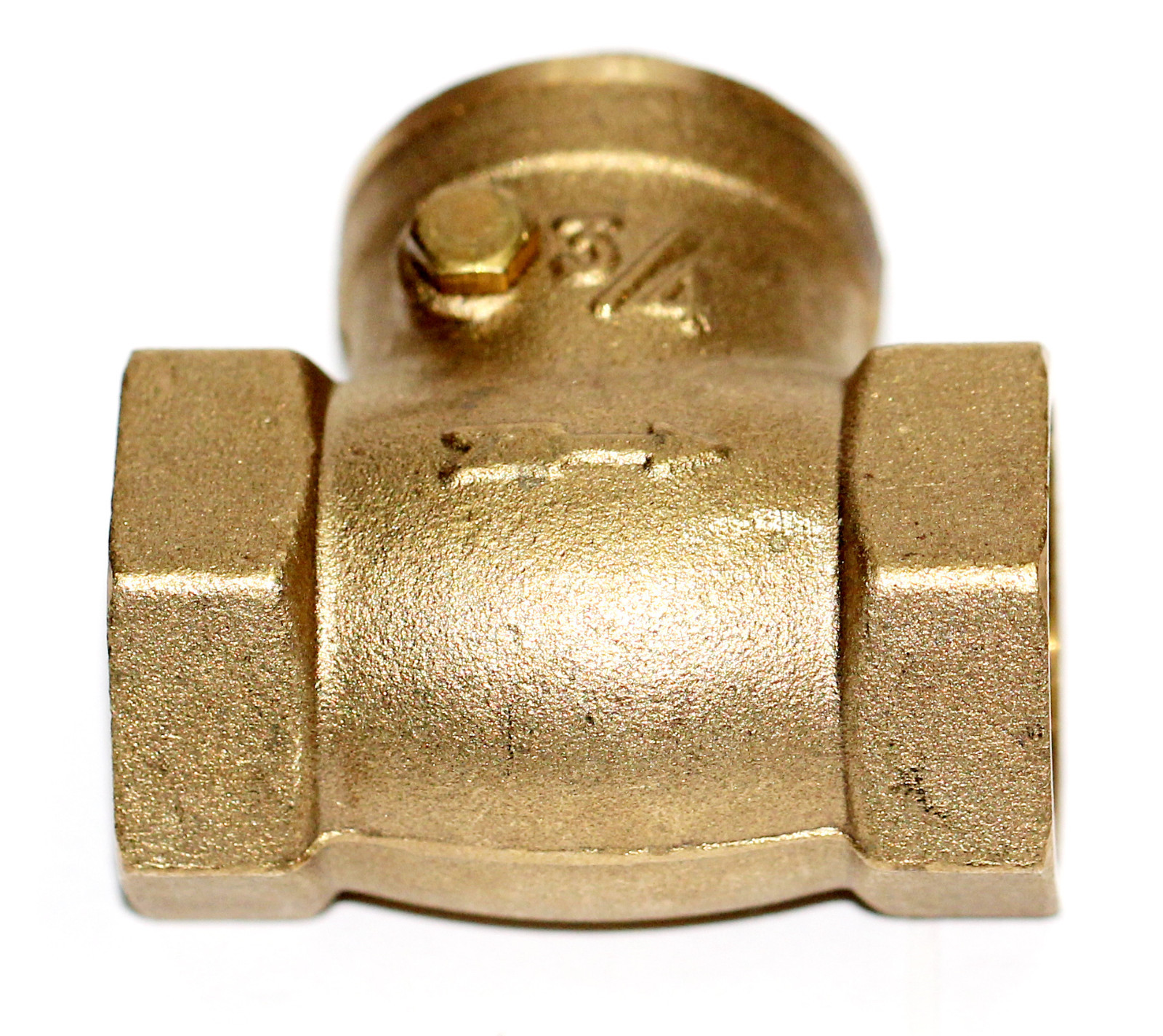 NNI 3/4" NPT Brass Swing Check Valve soft seat Rubber Clapper 200WOG | eBay