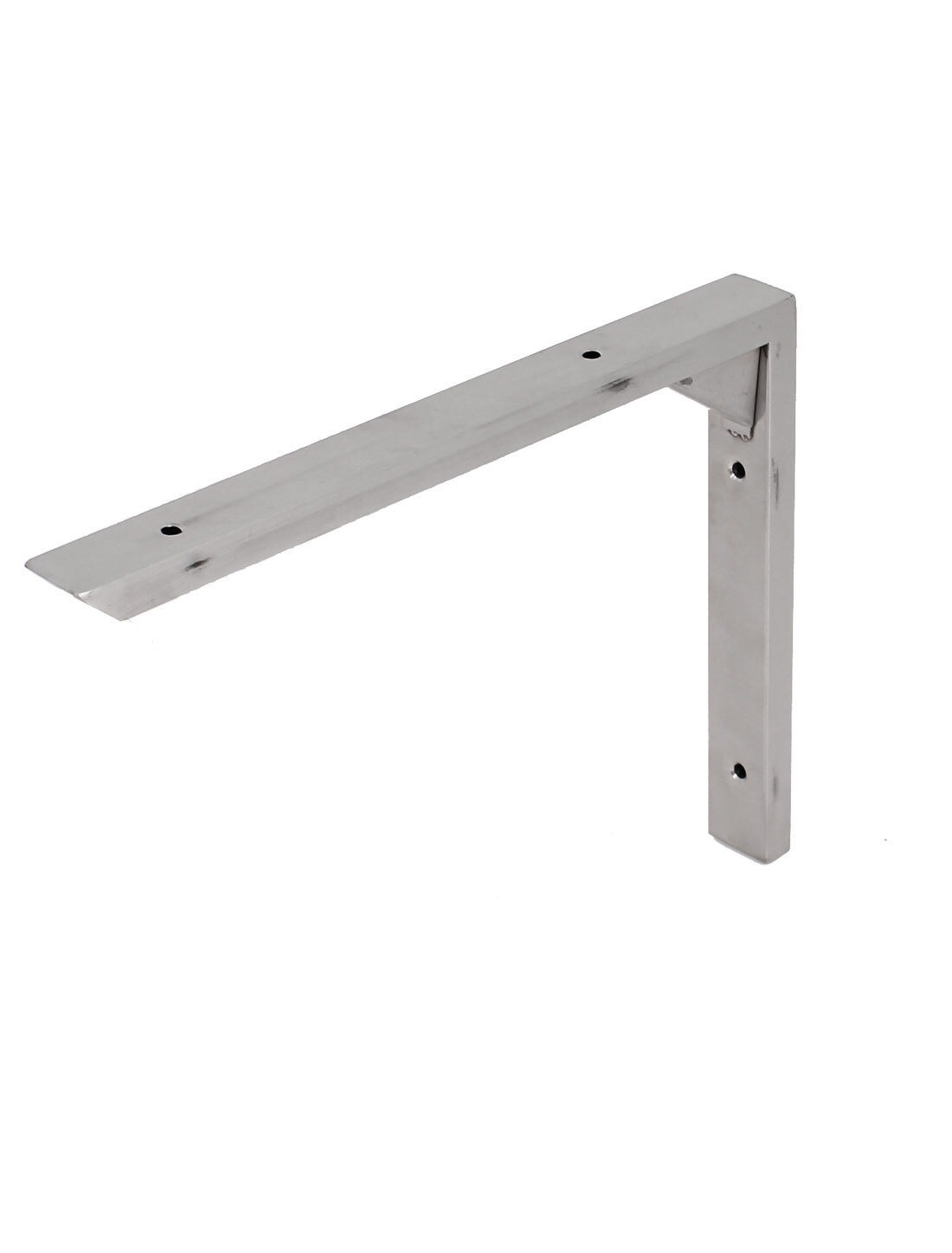 2 Pcs 2cm Wide Stainless Steel Wall Mounted Right Angle Shelf Brackets ...