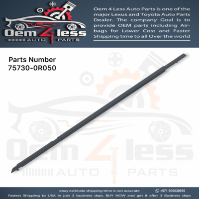 Toyota RAV4 Rear Right Door Belt Molding 2019, 2020, 2021, 2022 OEM ...