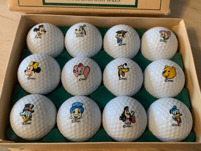 Rare Disney Dozen Character Golf Balls Set of 12 New Unused With ...