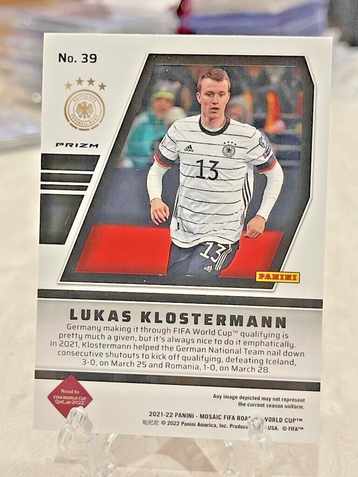 Lukas Klostermann #39 Will to Win Reactive Orange Mosaic Panini Fifa ...