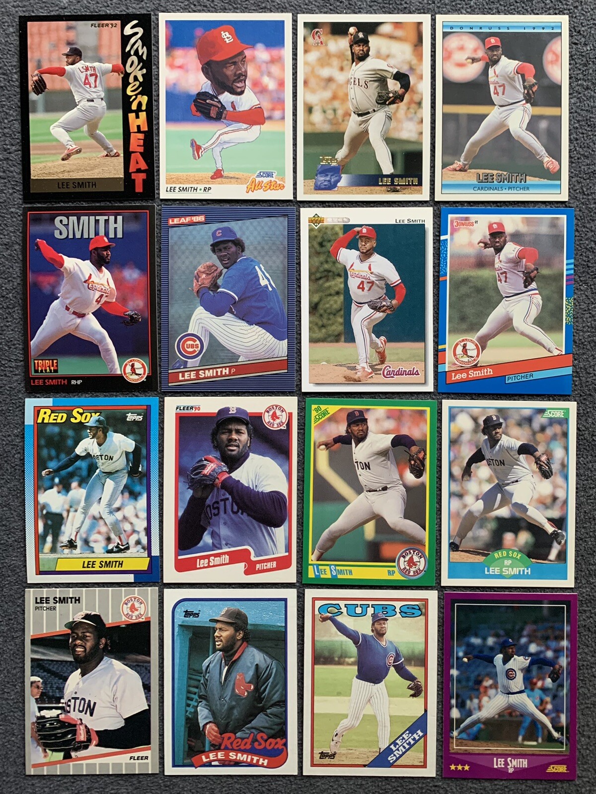 LEE SMITH 1986-1996 Baseball Card Lot! 16x Cards, All Different ...