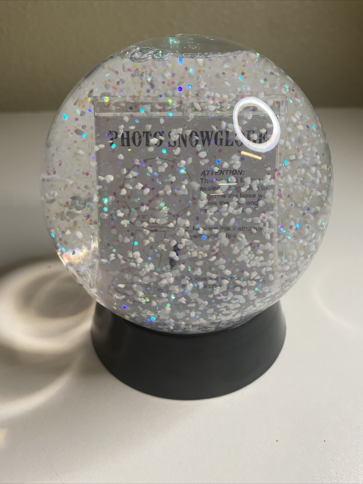 Photo Snow Globe Insert Your Own Photo Makes A Great Gift! New | eBay