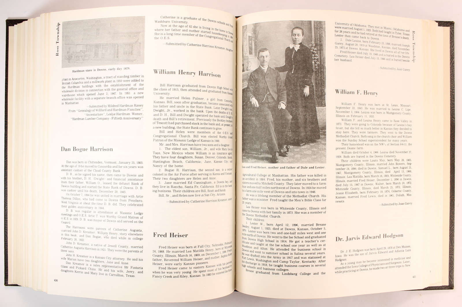 Osborne County Kansas 1978 Family History Book Alton Downs Natoma ...