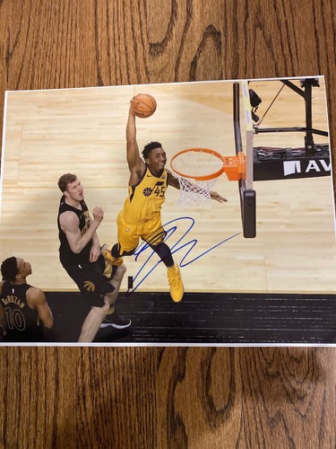 Donovan Mitchell signed auto 11x14 Jazz photo MITCHELL. Good Sig | eBay