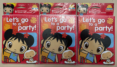 Ni Hao, Kai-Lan Cartoon Nick Jr TV Birthday Party Invitations Thank You ...