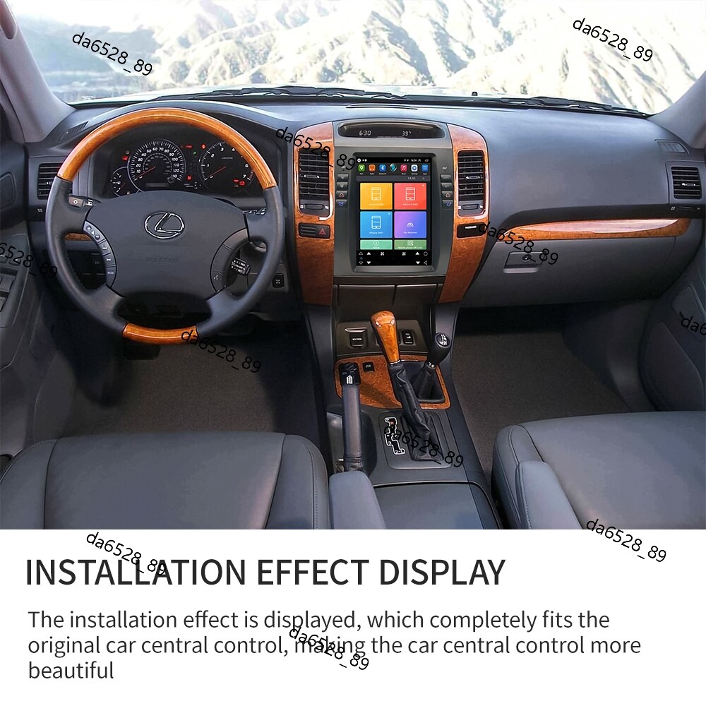 10.4" Tesla Style Car Multimedia GPS Navigation Radio For Lexus GX470 ...