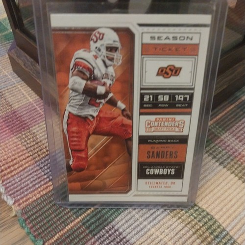 2018 Panini Contenders Draft Picks - Season Ticket #8 BS Sanders, Barry ...