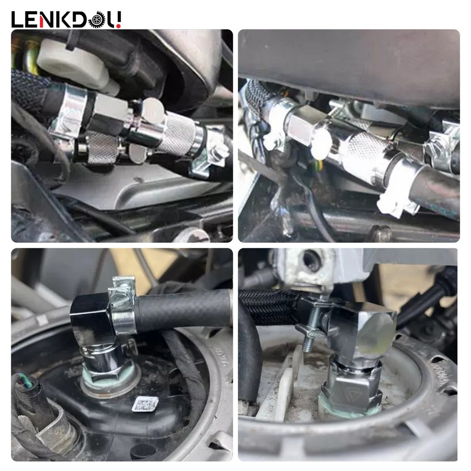 Aluminum 1/4" NPT 1/4" Fuel Line Quick Disconnect Coupling Spun Gas ...