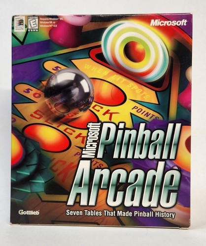 Microsoft Pinball Arcade PC CD ROM (Windows 95/98) In Original Box ...